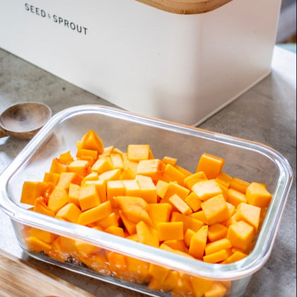 Rectangle Eco Stow Set - Glass & Bamboo Pantry Containers – The Minimal Co.